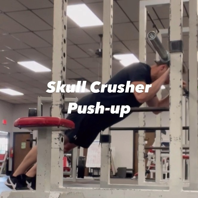 Skull Crusher Push-up #trainlikethepros - YouTube