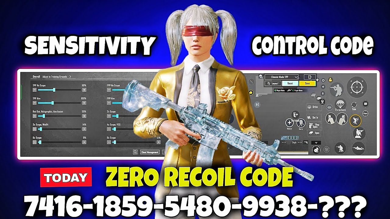 BGMI SENSITIVITY CODE TODAY 🔥 BGMI 3.4 UPDATE SENSITIVITY SETTINGS BGMI ...