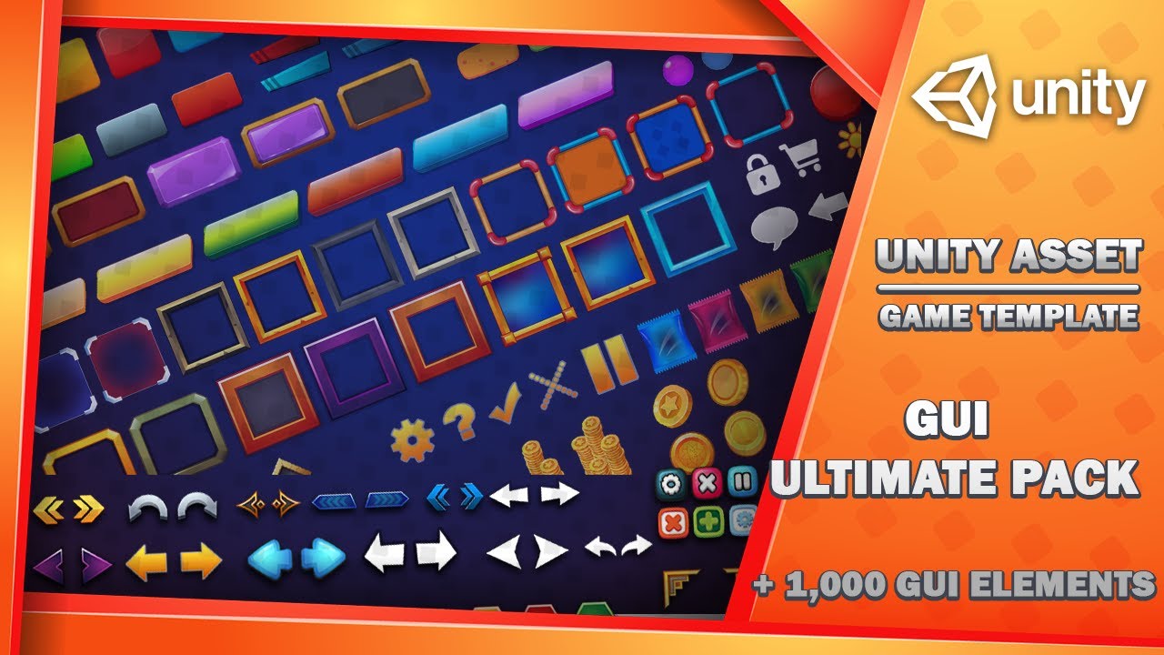 Ultimate 1000+ Game UI Pack for Unity – Buttons, Icons, Bars & More ...