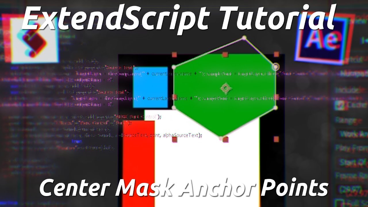 After Effects Scripting Tutorial Center Mask Anchor Points Youtube