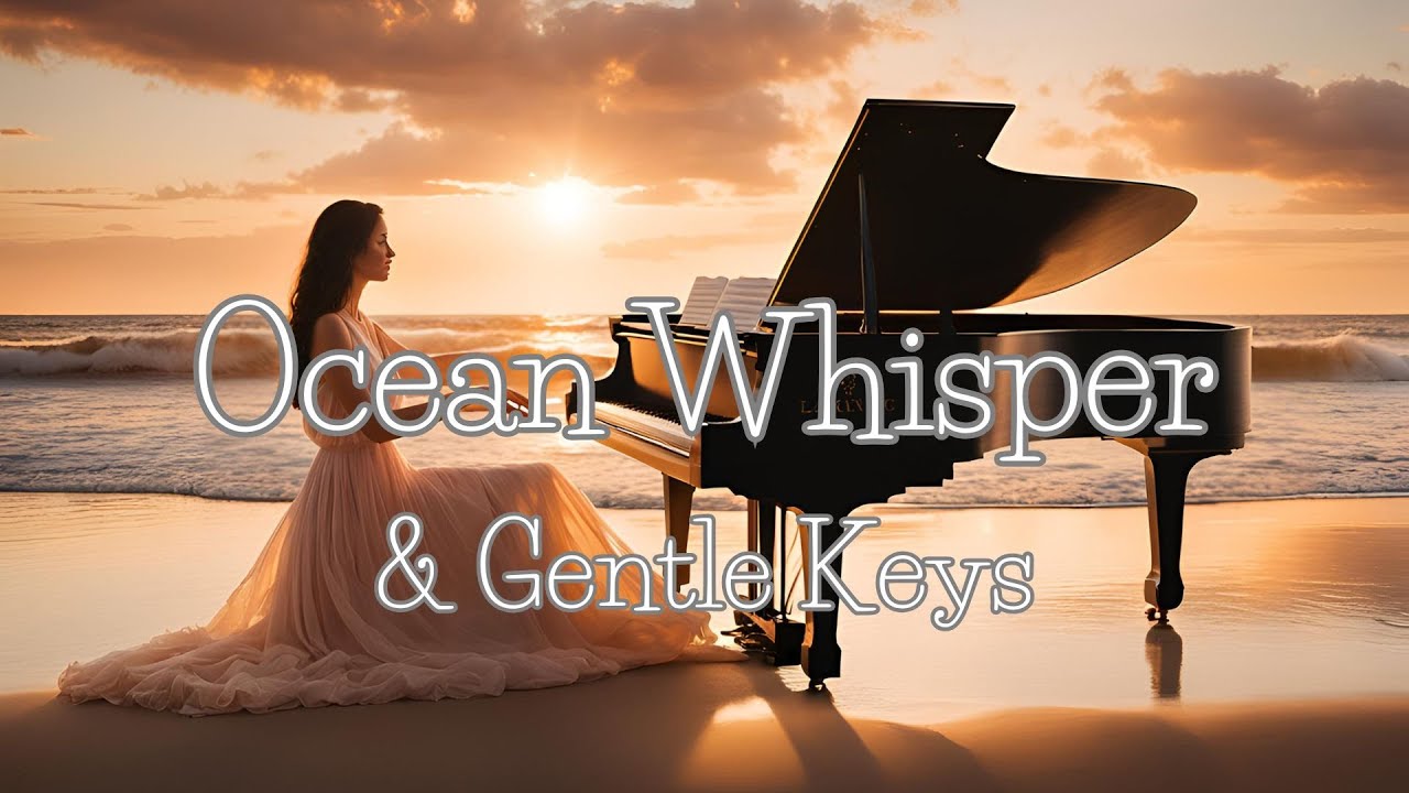 【Sleep Music】ocean waves and soothing piano melodies. Relaxation Stress ...