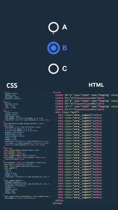 Create a custom animated radio button using HTML CSS #webdesign #webdevelopment #programming # ...