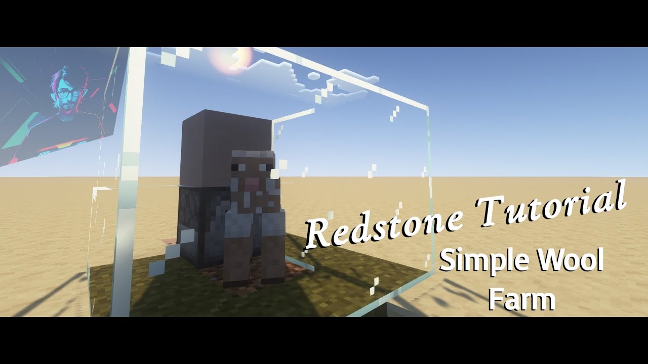 Minecraft Tutorial: Simple & Automatic Sheep Wool Farm - YouTube