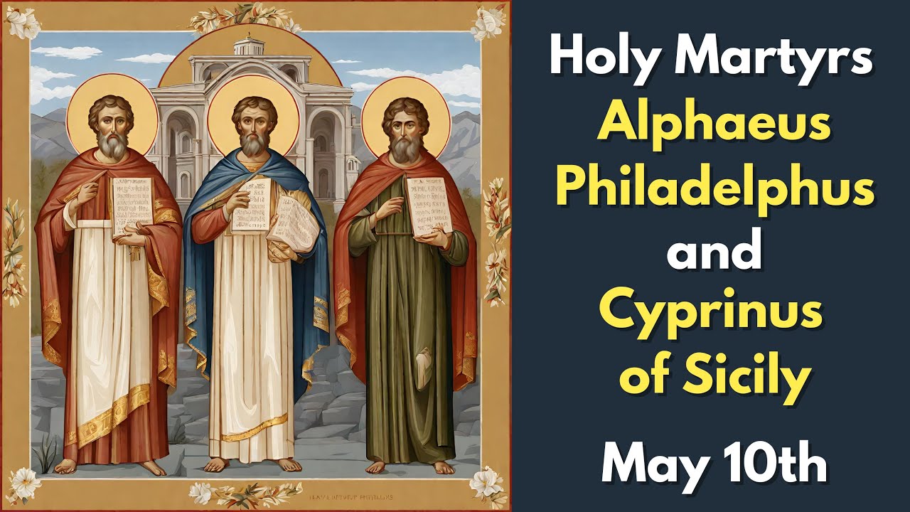 Holy Martyrs Alphaeus, Philadelphus and Cyprinus of Sicily - May 10th ...