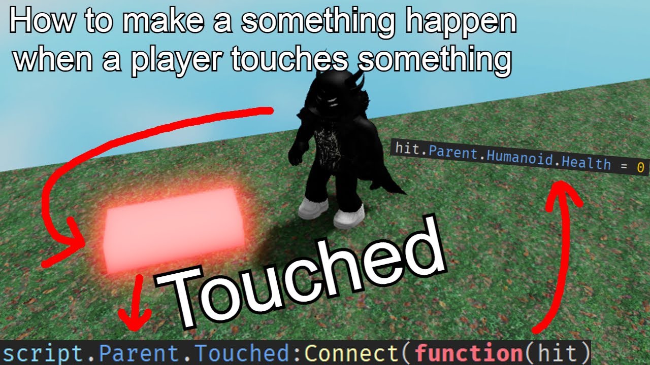 How to make something happen when it's touched | Roblox Studio Tips #12 ...
