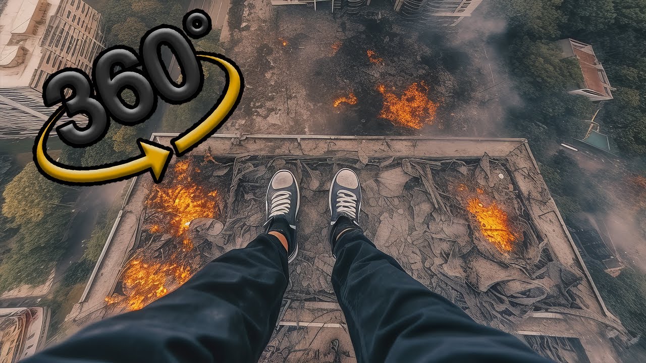 360° VR | High-Rise Inferno Fear of Falling VR - YouTube