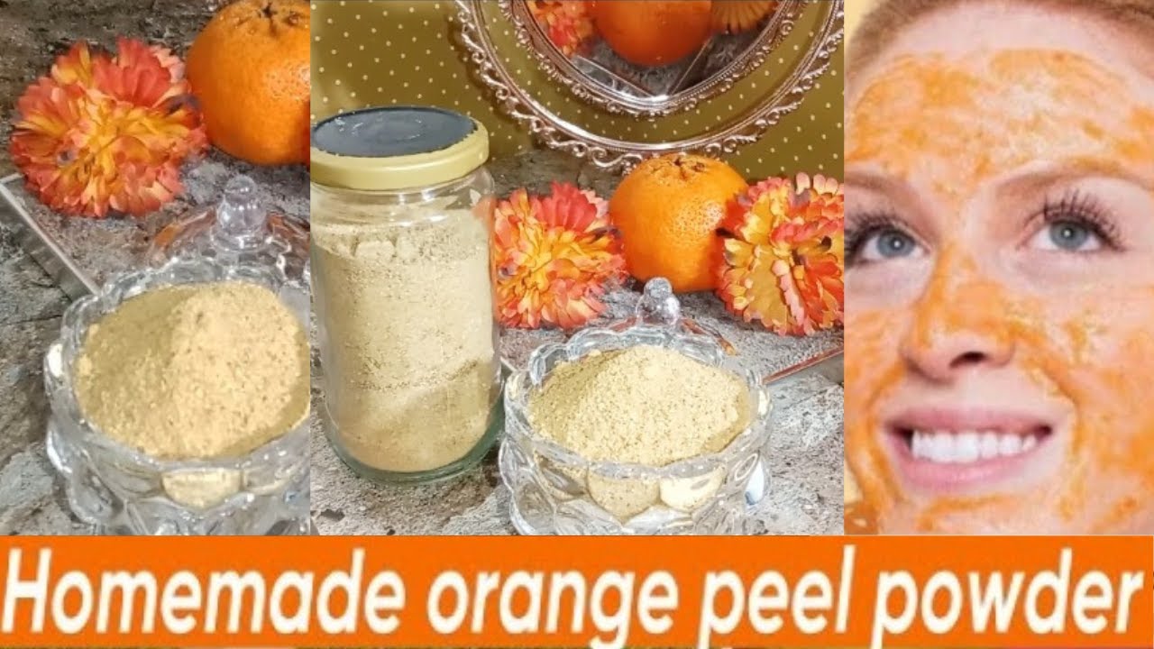 Diy orange peel powder+chemical free ہوم میڈ اورنج پاوڈر /@zonysha ...