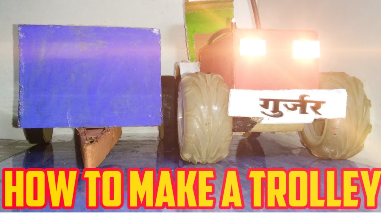 How to make a tractor trolley at home - YouTube