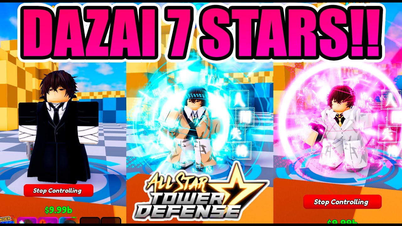 🔫 DAZAI 7 STARS SHOWCASE 🌟ALL STAR TOWER DEFENSE 🌟#ROBLOX - YouTube