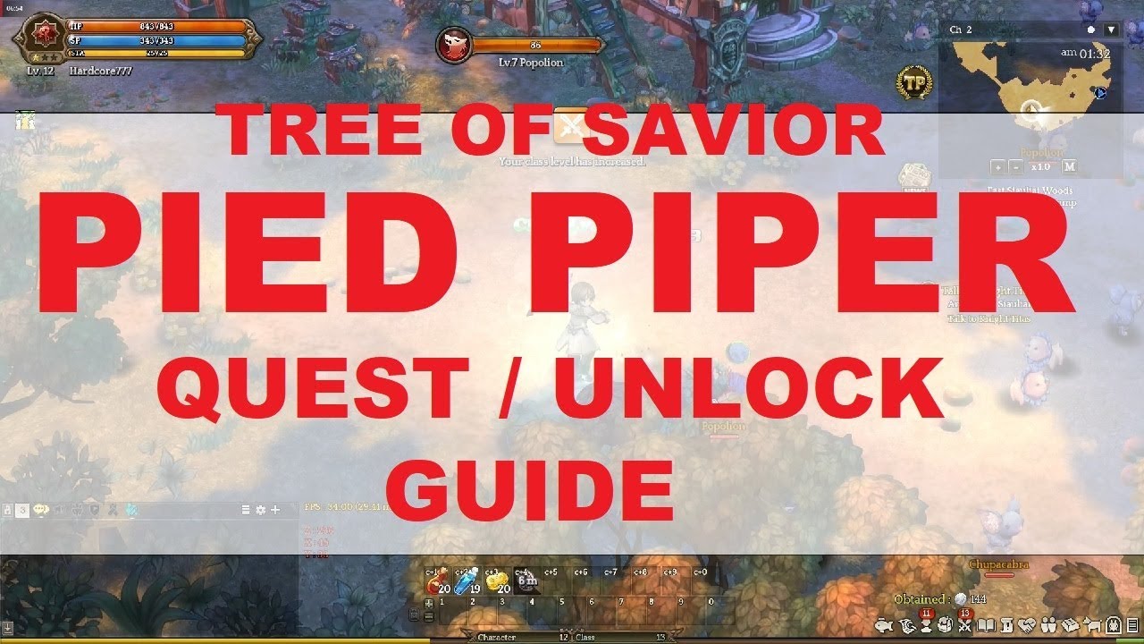 [ToS] Pied Piper Quest Guide - CLASS UNLOCK GUIDE - YouTube