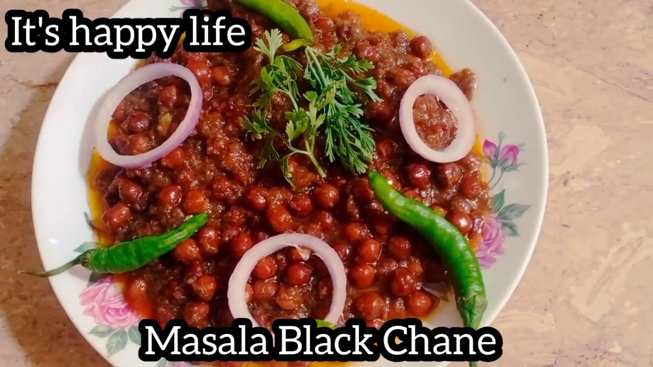 Mouth watering recipe MASALA BLACK CHANE easy and simple way by it's ...