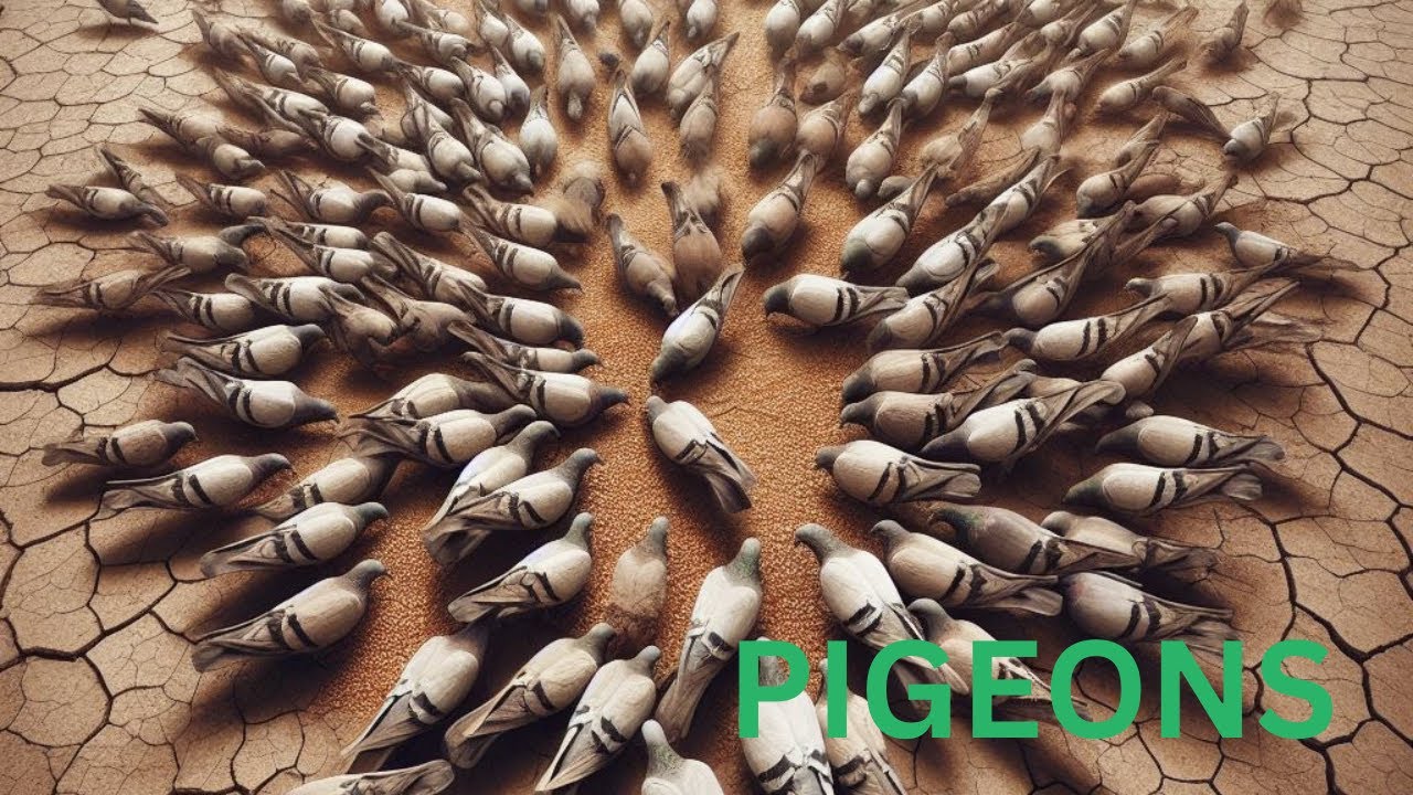 Nature's Beauty: Watch Pigeons Grazing in an Empty Field 🌿😍 - YouTube