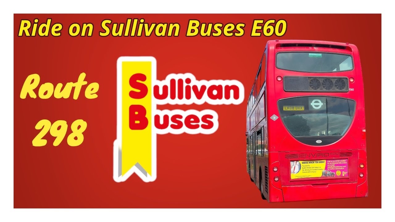 Journey on Sullivan Buses E60 (Ex Metroline TE885) on route 298. 3rd ...