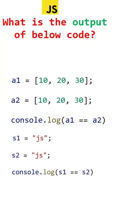 Java Script Interview Questions Memory Allocation In Javascript Youtube