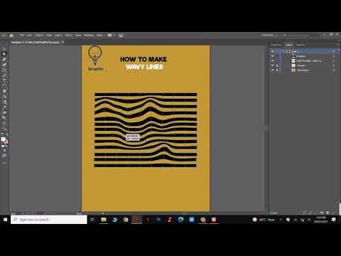 how to make wavy lines in illustrator - YouTube