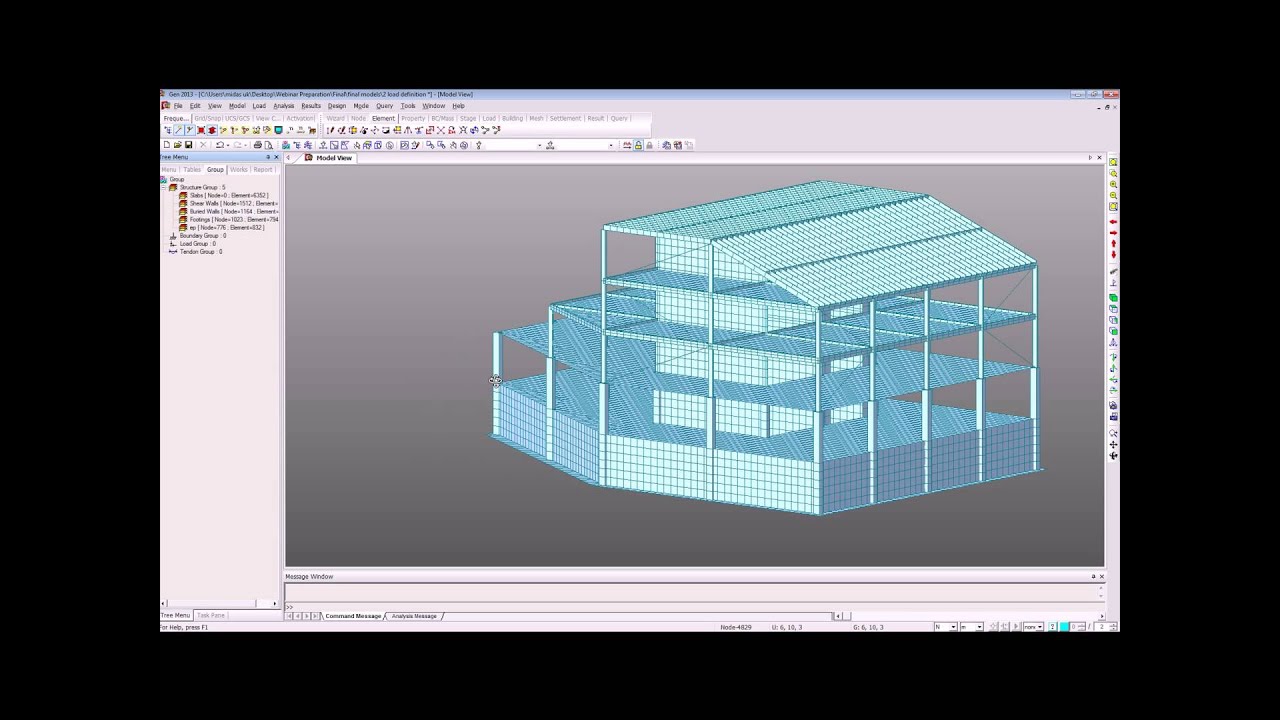 Building Structural Design with midas Gen - YouTube
