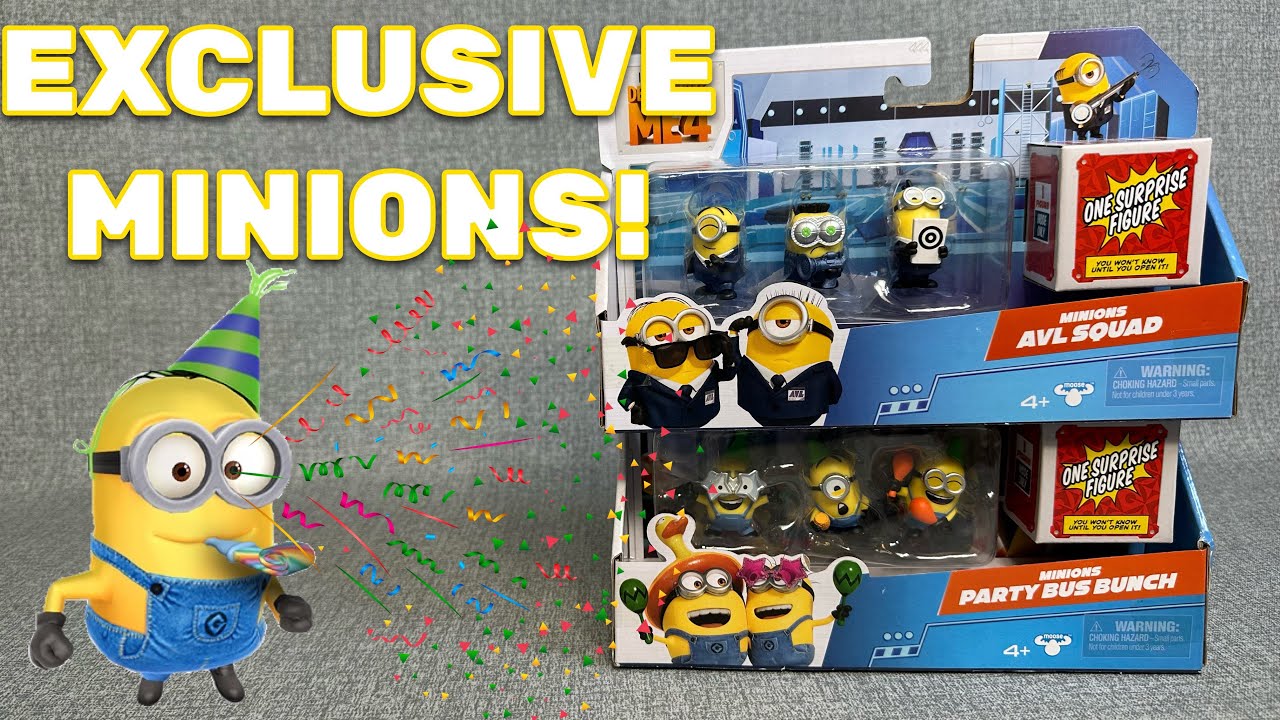 MINIONS PARTY BUS BUNCH AND AVL SQUAD SETS OPENING! - YouTube