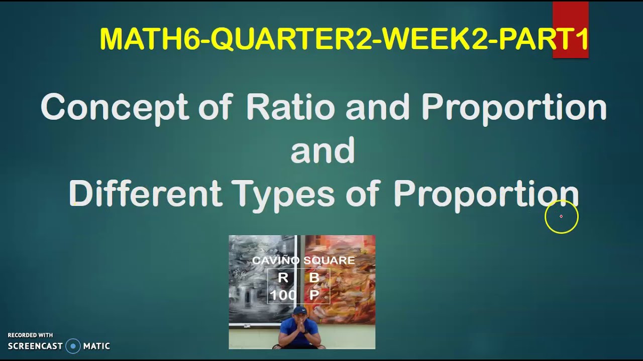 MATH6-QUARTER2-WEEK2-PART1 (CONCEPT OF RATIO AND PROPORTION) PIVOT4A ...