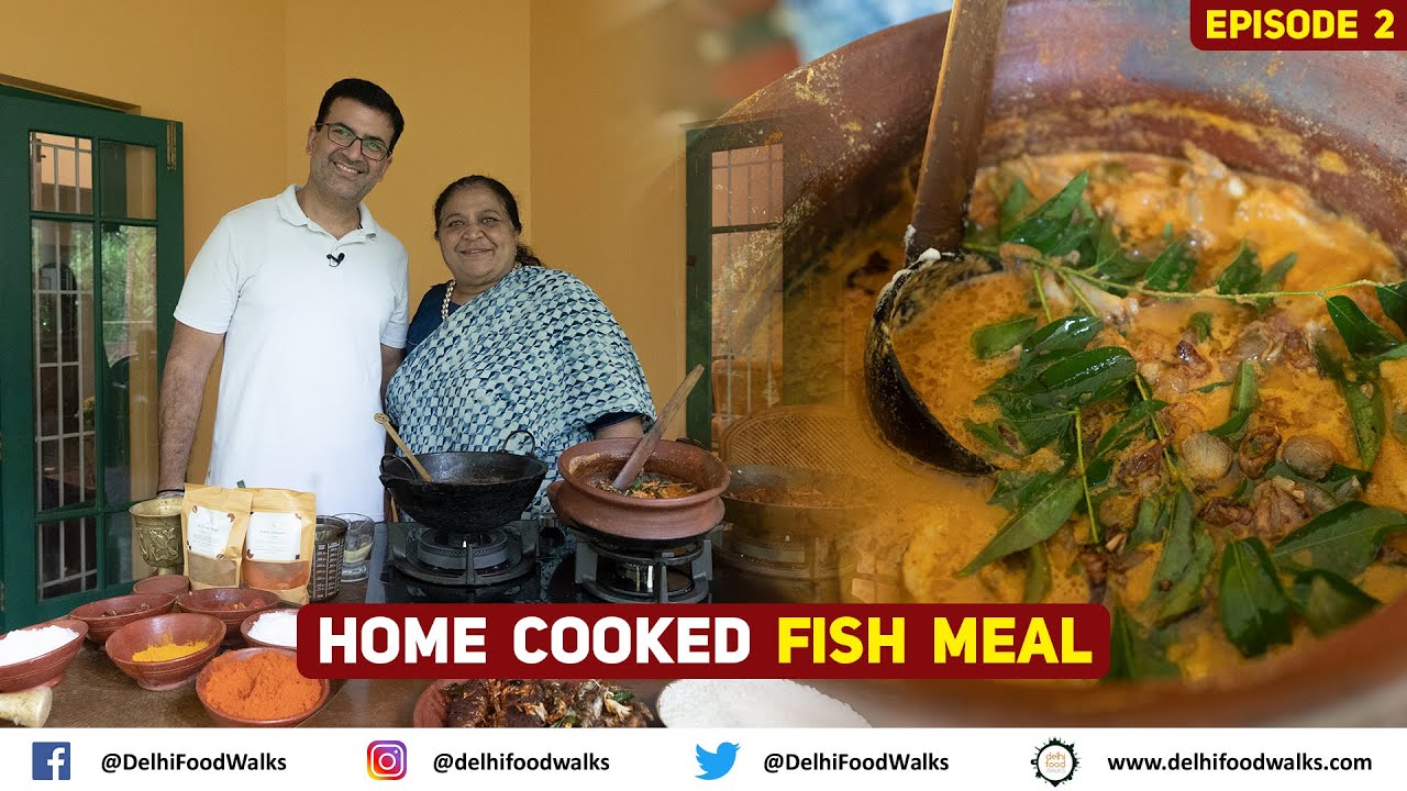 North Kerala Staple BESTEVER FISH CURRY RICE MEAL cooked by Queen of ...