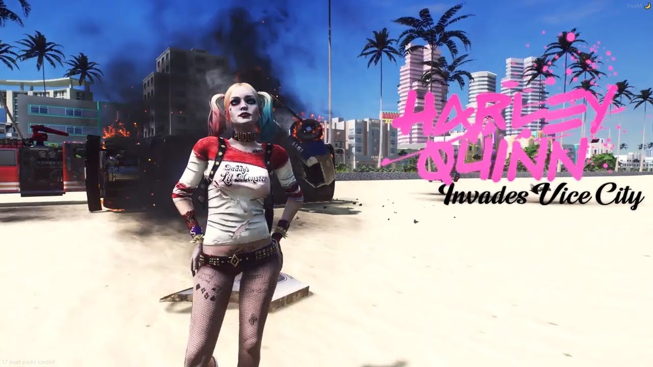 GTA V - Harley Quinn - FiveM - Vice Cry Remastered - YouTube