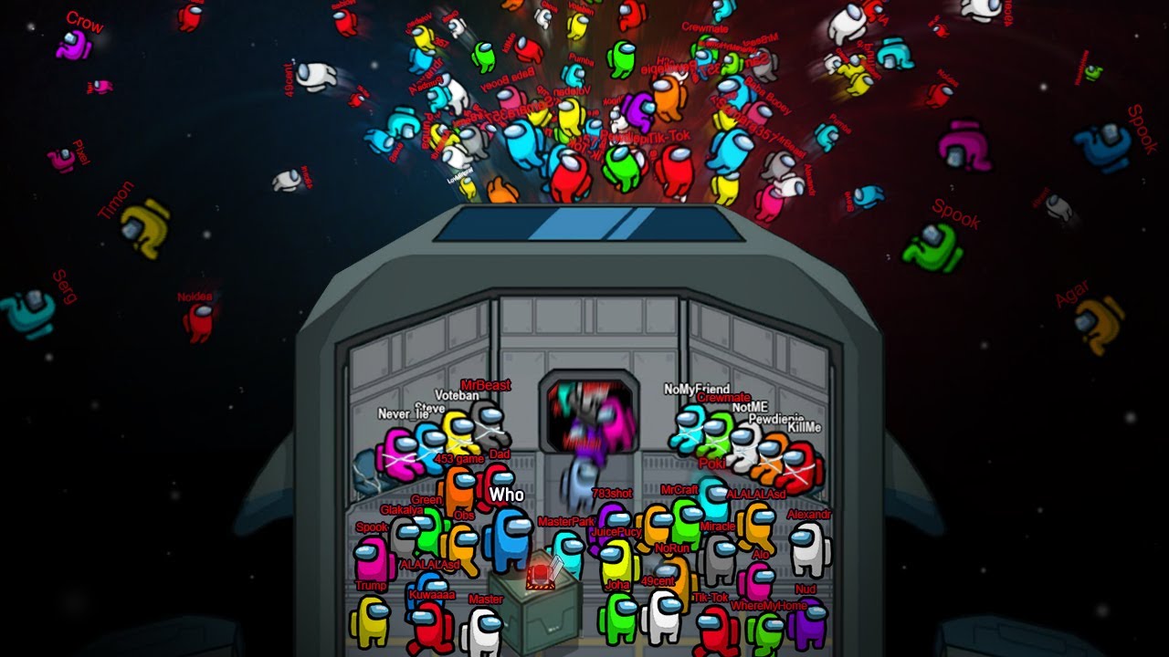 AMONG US, but 100 IMPOSTORS got Kicked out - YouTube