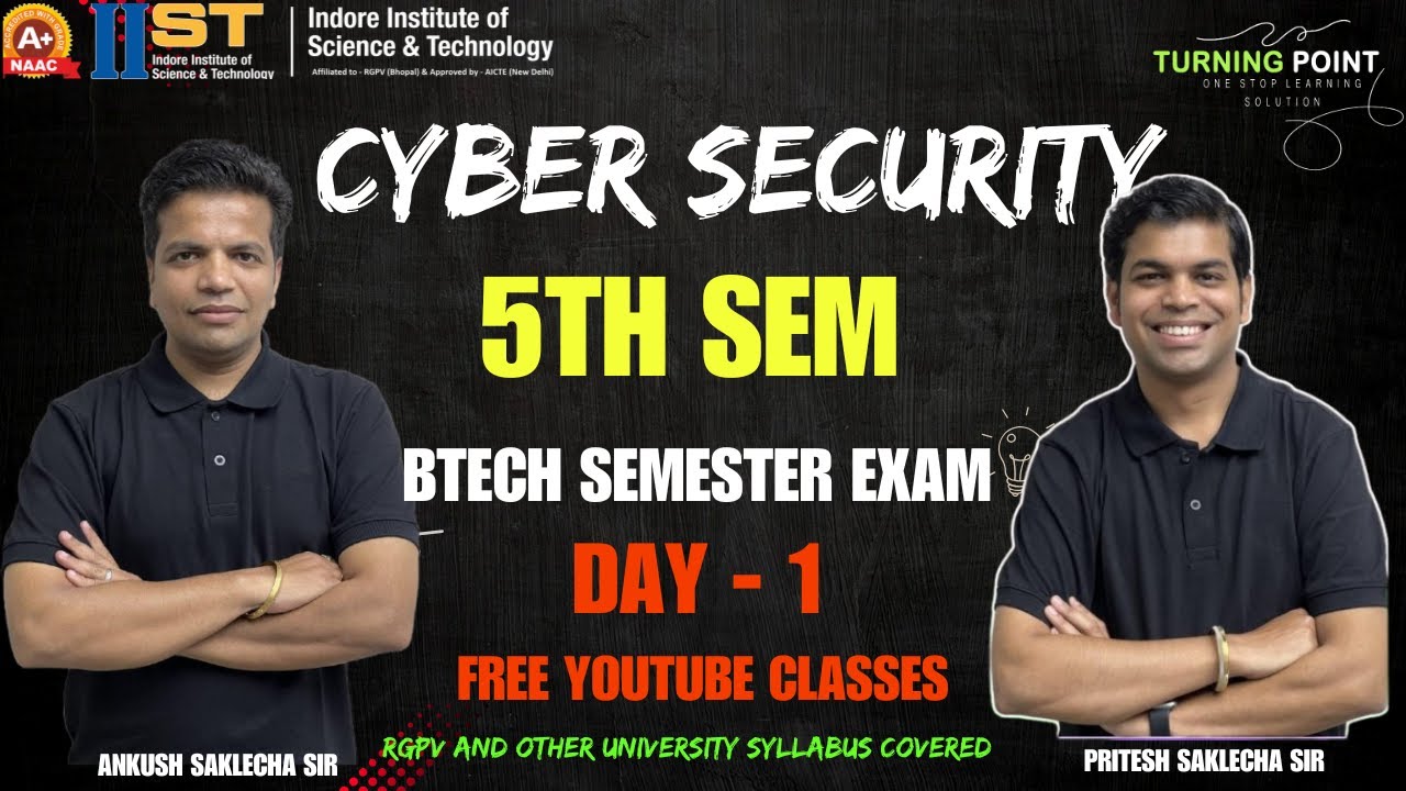 DAY 1 | Cyber Security | Semester Exam | RGPV and other University ...