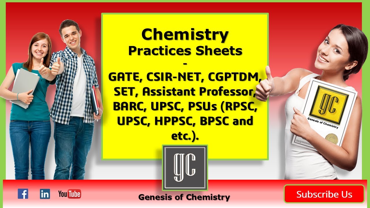 08. Chemistry Practices Sheet-Genesis of Chemistry (GATE; NET; SET ...
