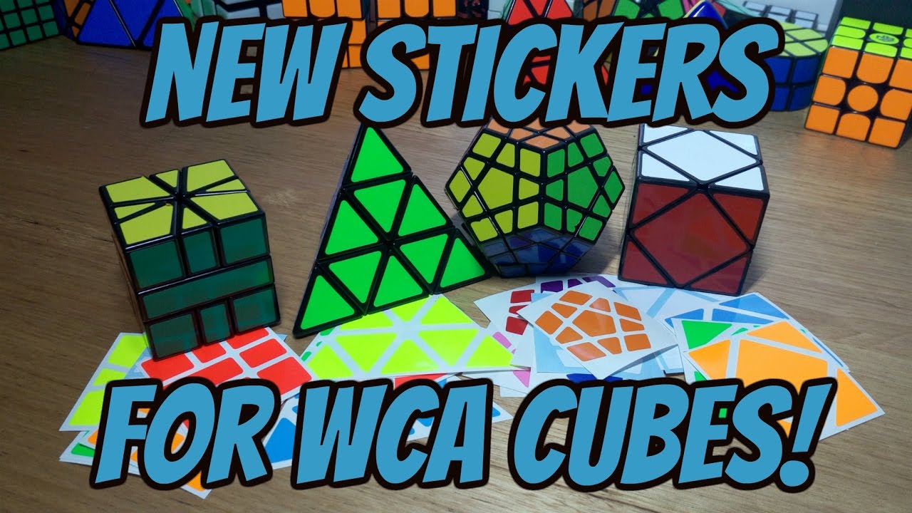 Restickering my WCA Cubes! (Full Bright Color Scheme Stickers) - YouTube