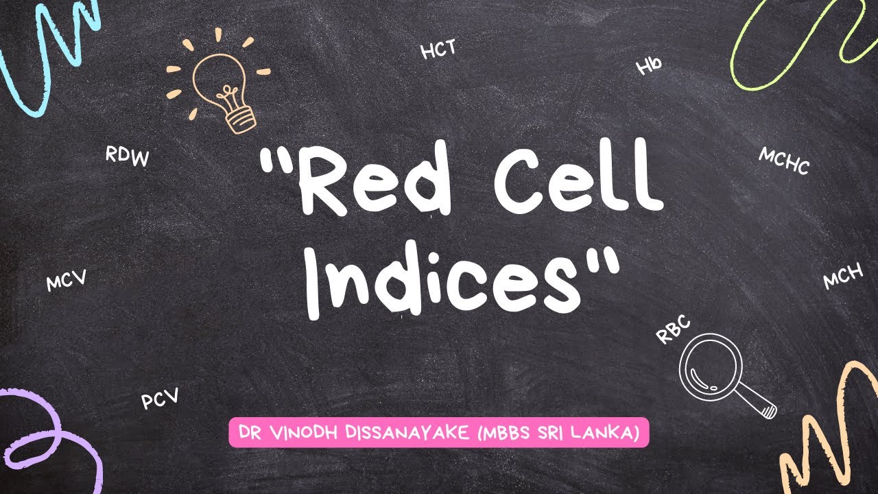 Red Cell indices (Parameters). Hematocrit, RBC count, Hb and Anemia ...