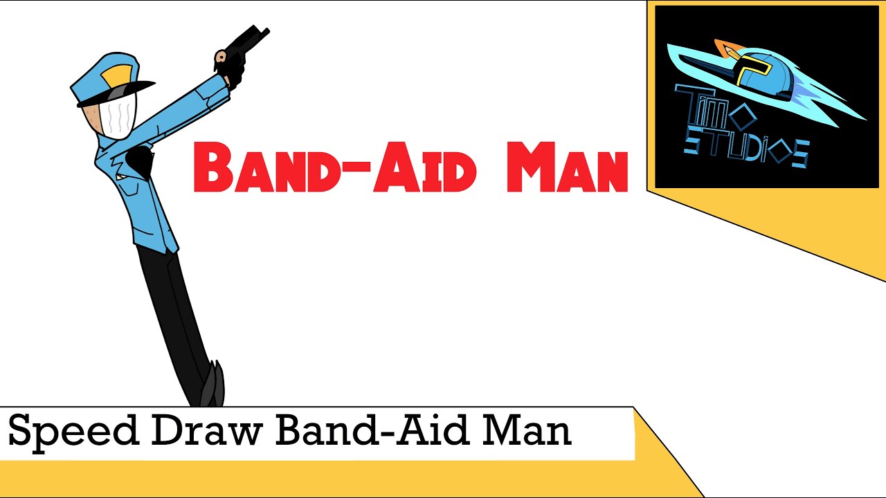 (Timo Studios) Speed Draw The Band-Aid Man (Original Character) - YouTube