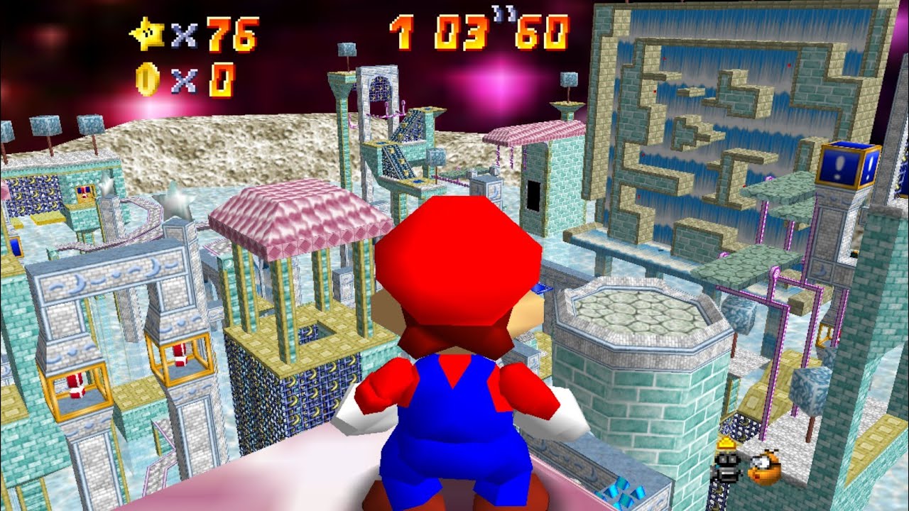 Super Mario 64: Decades Later - Course 15: Tranquil Moon (All 7 Stars ...