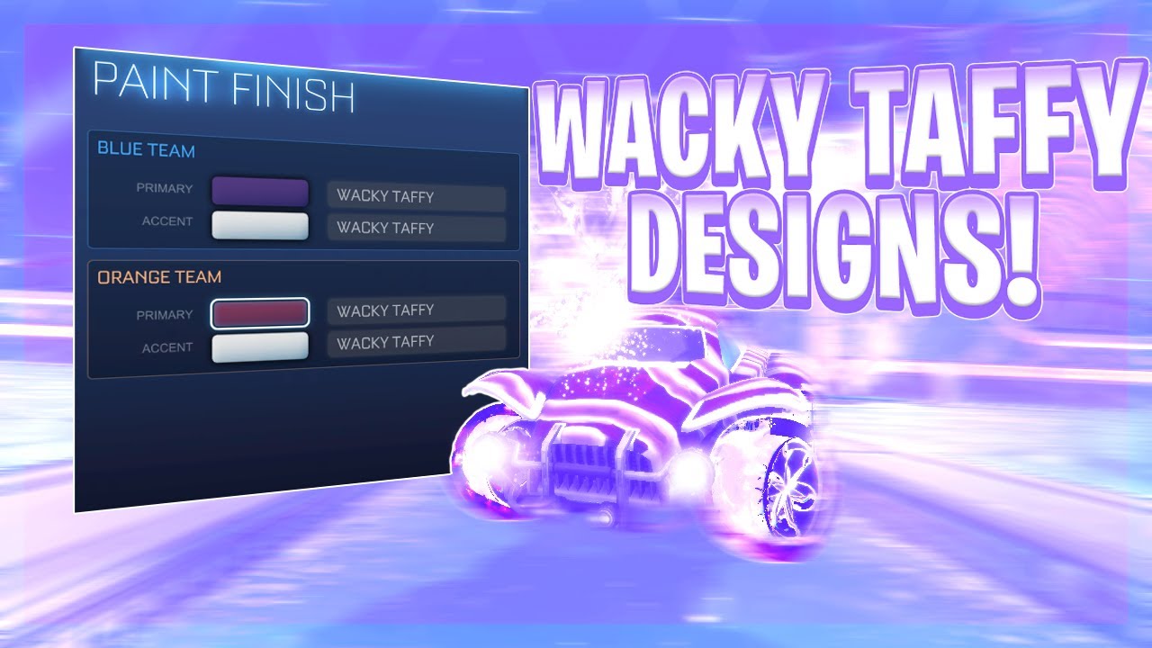 TOP 10 BEST WACKY TAFFY DESIGNS OF ALL TIME!! (Rocket League Car ...