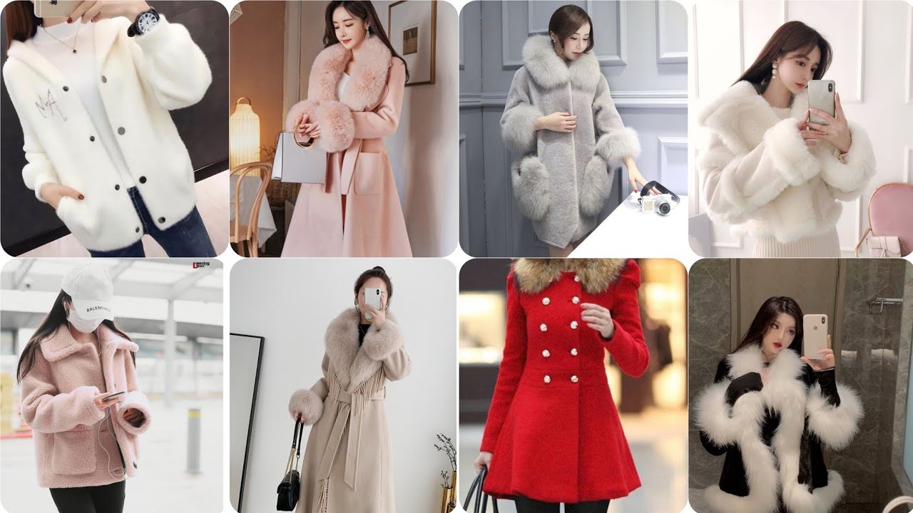 Latest Fur Wool Coat & Jacket designs | Beautiful Winter Jacket For ...