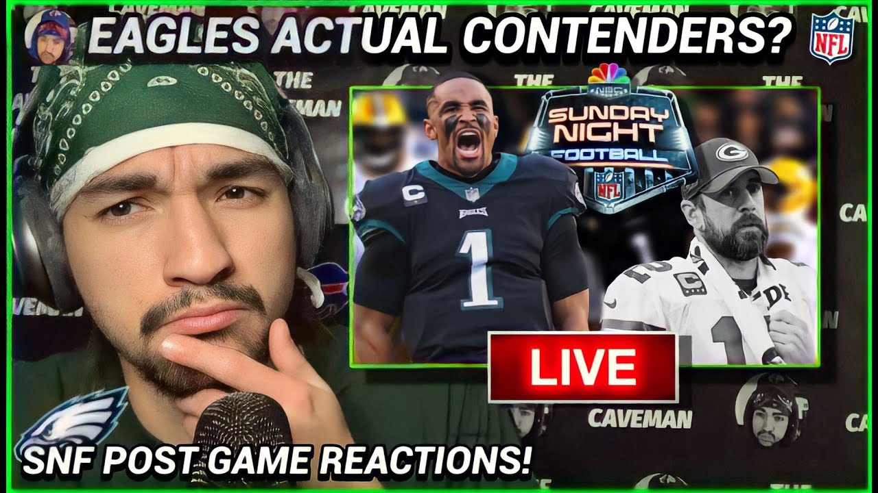 Eagles STEAMROLL Over Packers on SNF | LIVE Post Game Reactions + Week ...