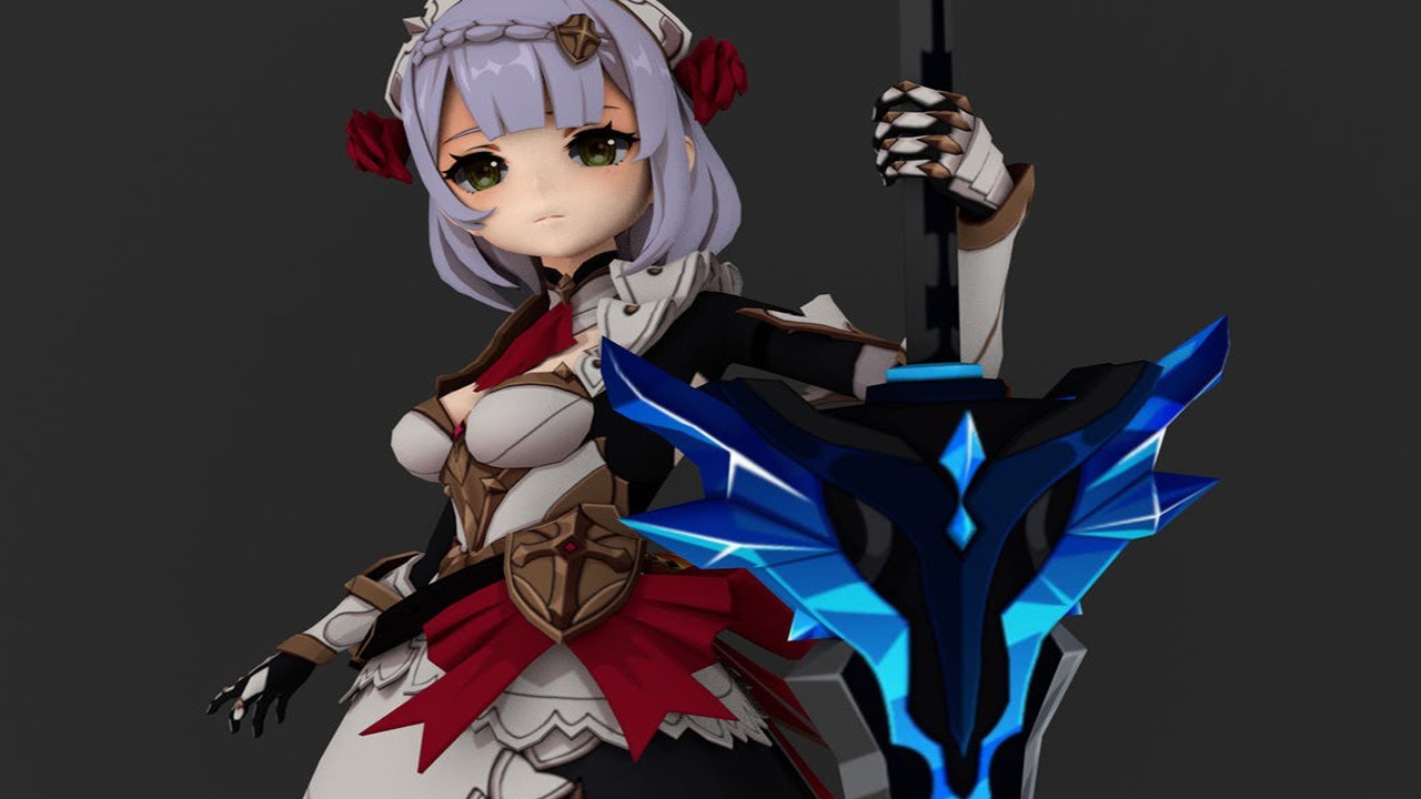 NOELLE SNOW TOMBED STARSILVER Genshin Impact - YouTube