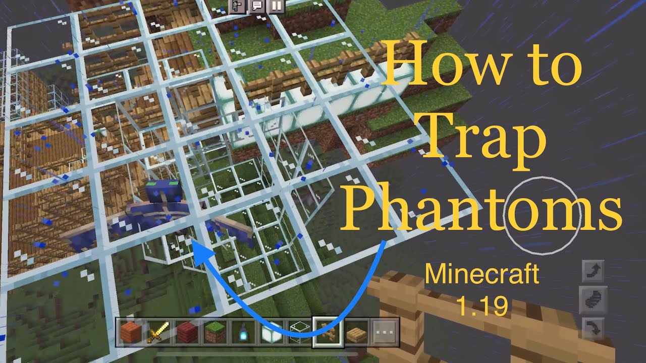 #minecraft How to Trap Phantoms. Gameplay with Music and English Typed Commentary. - YouTube