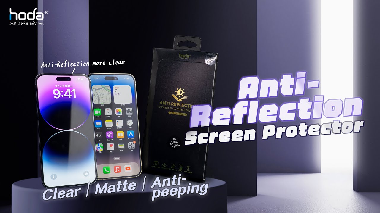 【hoda】Anti-Reflection Screen Protector - YouTube