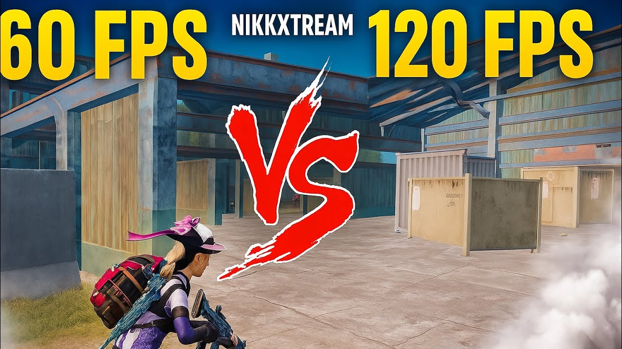 60 FPS vs 120 FPS BGMI 🔥 | INSANE Difference 😳 | NIKKxTREAM - YouTube