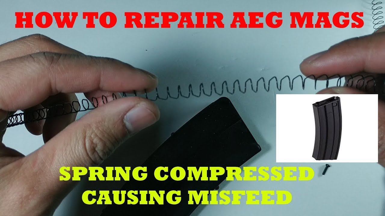 How To Repair AEG Magazines - Compressed Spring - YouTube