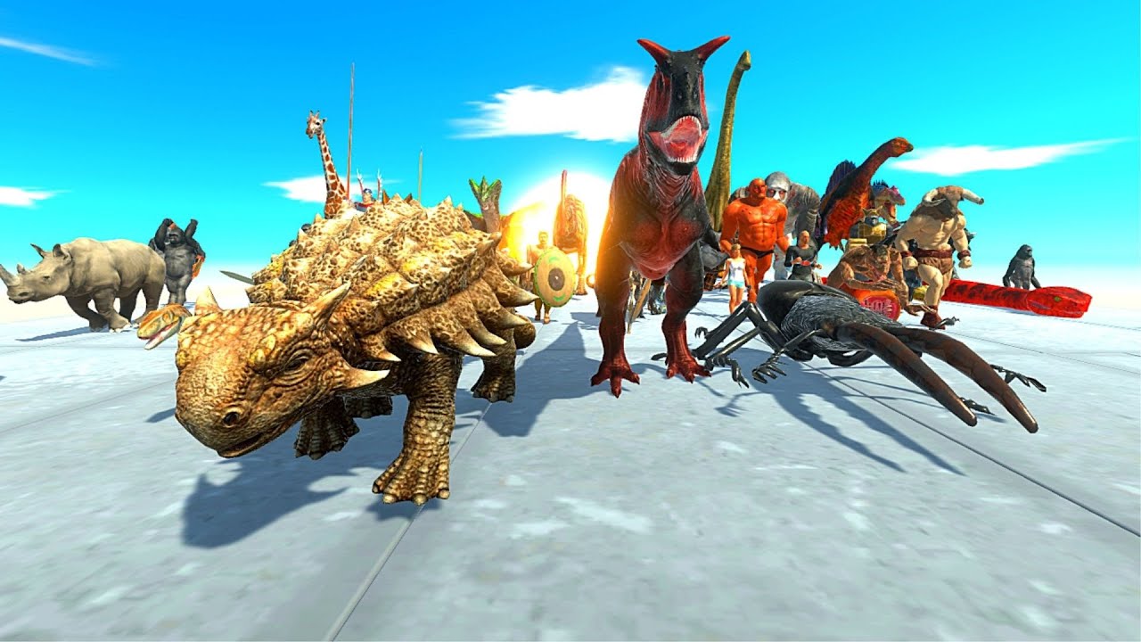The Dinosaur Race - Animal Revolt Battle Simulator - YouTube
