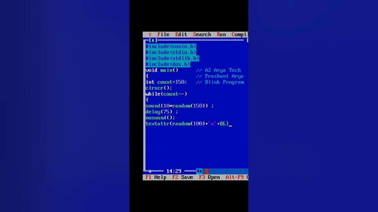 Blink Program Using Graphics In C 😍😍 Coding Graphics Cppprogramming Shorts Youtubeshorts 