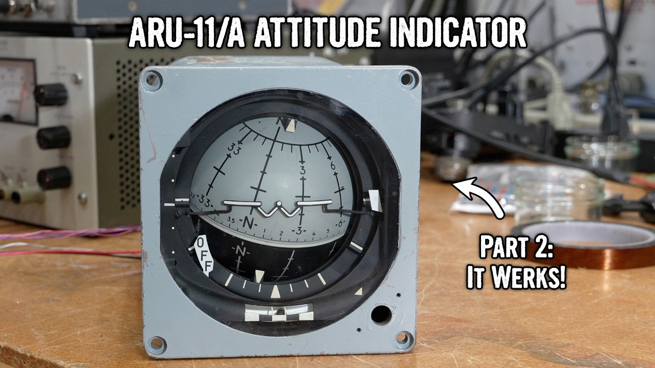 ARU-11/A Attitude Indicator - Part 2: Repair and Demo - YouTube