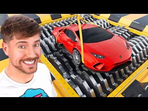 Lamborghini Vs World's Largest Shredder In Hindi | mrbeast hindi new video @MrBeast