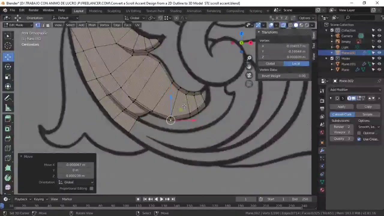 Blender a scroll - YouTube
