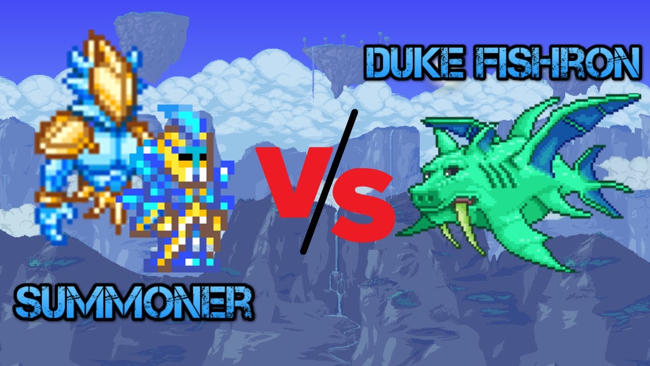 Late Game Summoner VS Expert Mode Duke Fishron │Terraria - YouTube