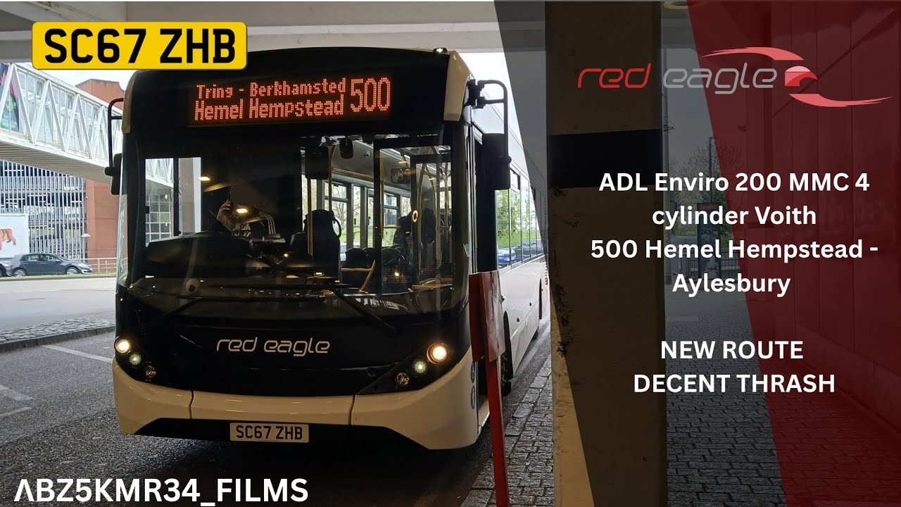 !RED EAGLES NEW 500 ROUTE! Red Eagle Buses | ADL Enviro 200 MMC | 500 ...