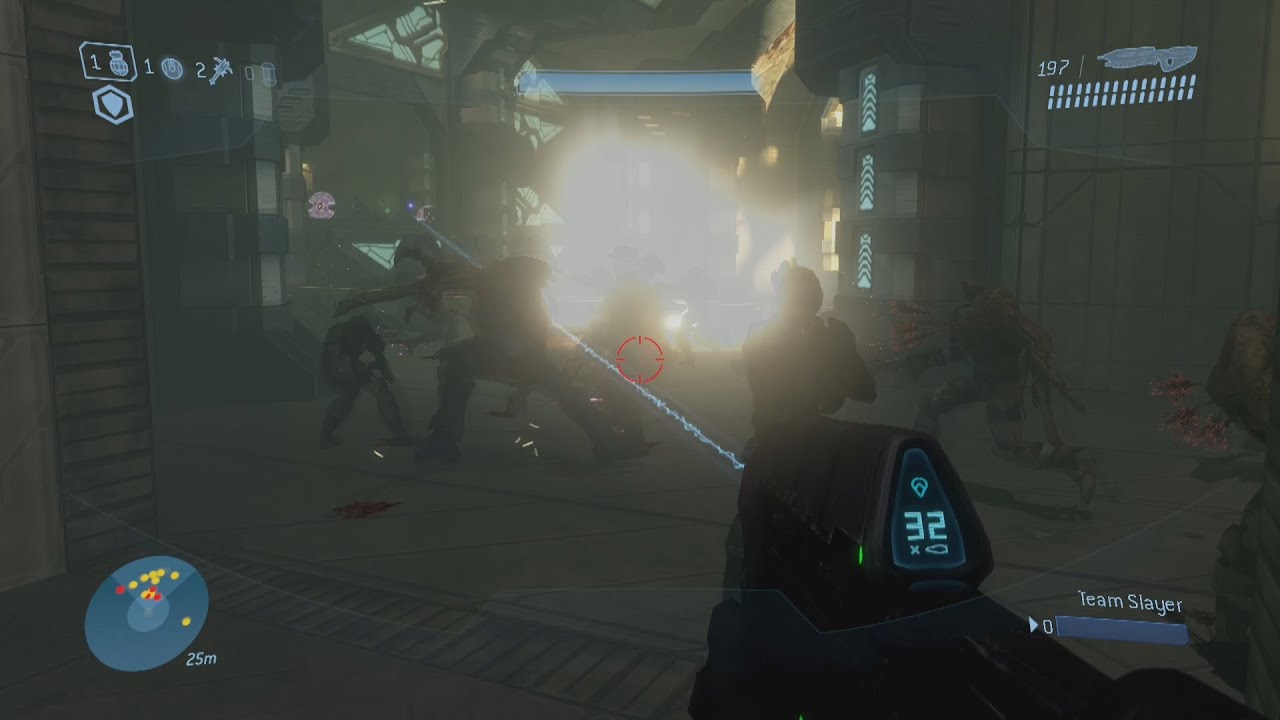 Halo 3 Citadel Marines Vs Flood Vs Covenant Ai Battle - YouTube