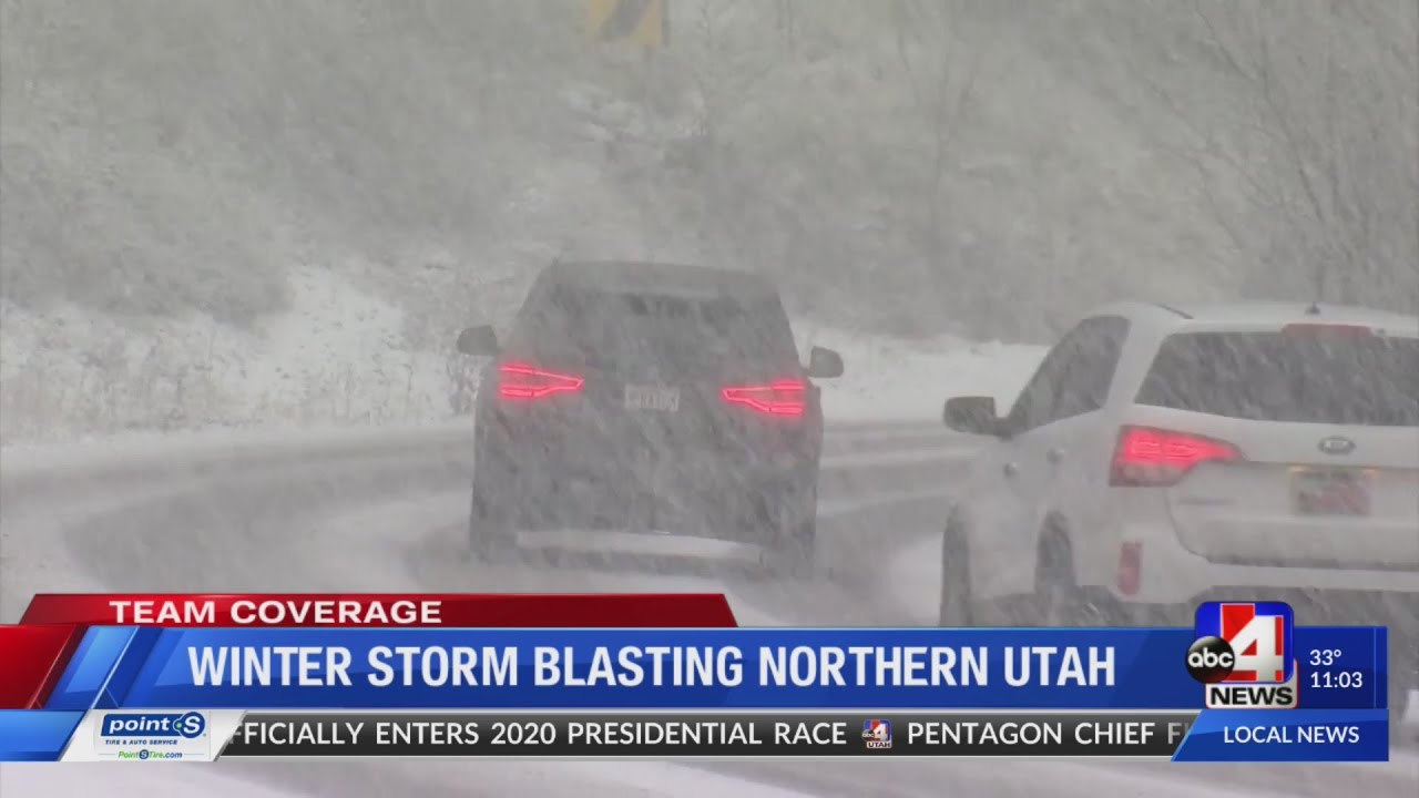 Winter storm blasting Northern Utah - YouTube