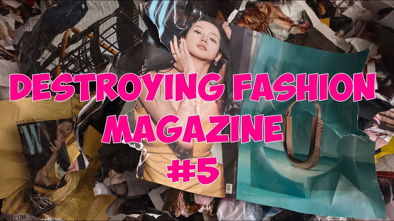 Destroying a fashion magazine #5 - YouTube