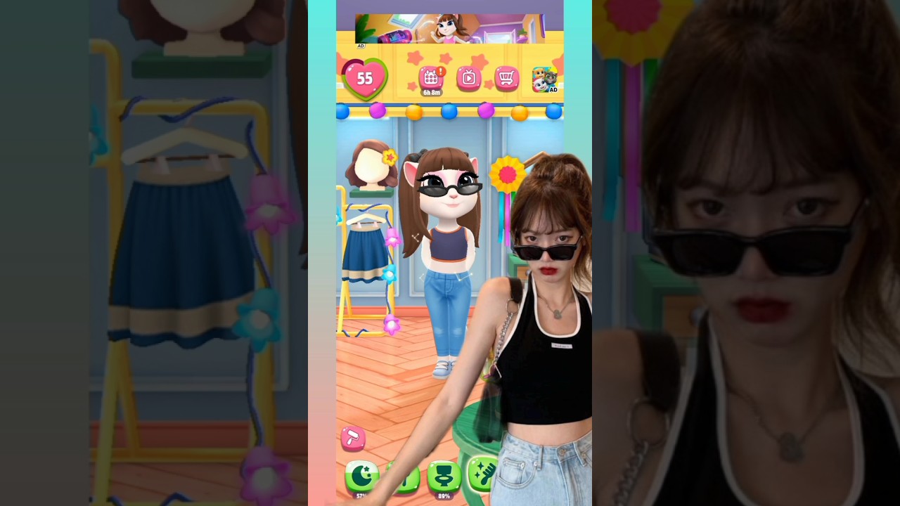 talking angela smart outfits 🖤 #music #remix #love #angela2 #spedup ...